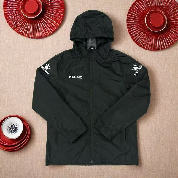 Ветровка Женский, Мужской KELME черный Искусственная кожа, размер 58 На любой сезон купить c ...