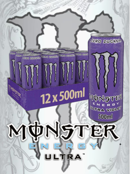 Monster Energy Ultra Violet без сахара 12 Х 500 мл. купить на OZON по ...