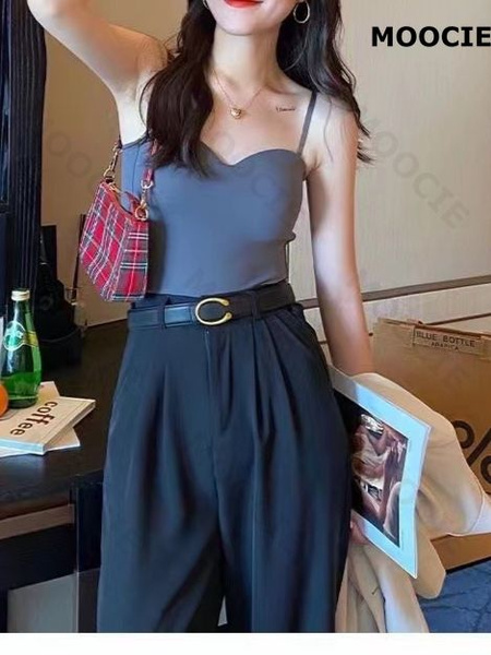 Кроп-топ Женский MOOCIE серый, размер 40, 42 Без рукавов Повседневный Китай Однотонный купить c ...