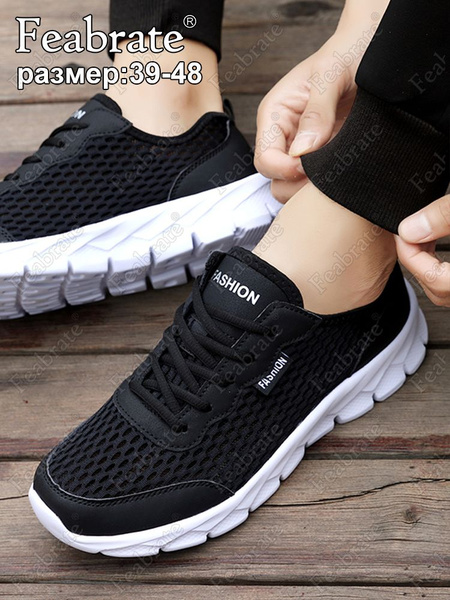 Кроссовки Мужской Feabrate Текстиль, размер 44 R (средняя) Лето Шнурки Россия купить c доставкой ...