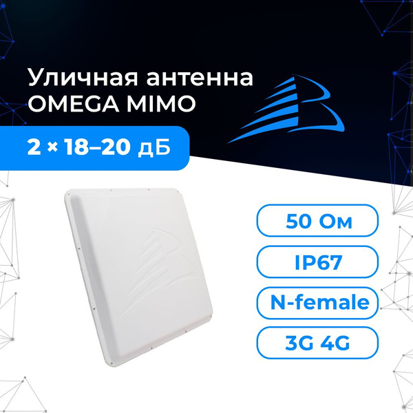 Антенна-усилитель 3G/4G Baltic Signal OMEGA MIMO. Размер 45х45 см., усиление 18-20 дБ, режим 2х2 ...