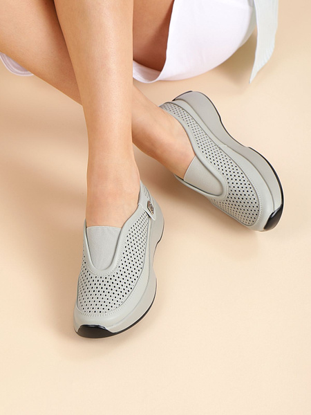 Туфли Женский Covani Натуральная кожа, размер 36 Платформа 6 слиперы Россия Без застёжки ...