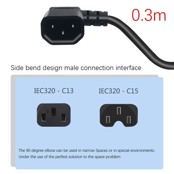 Прямоугольный кабель Iec 320 C14 от разъема к разъему C13 C14 C13 0 3 М купить на Ozon по