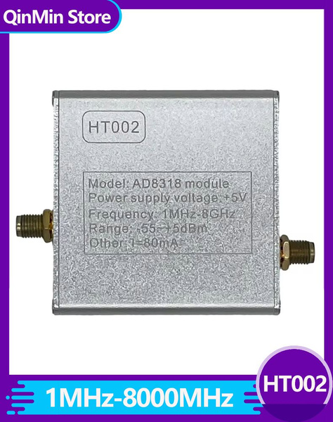 HT002 Log Detector RF Power Detector Встроенный модуль AD8318 1M-8GHz ...