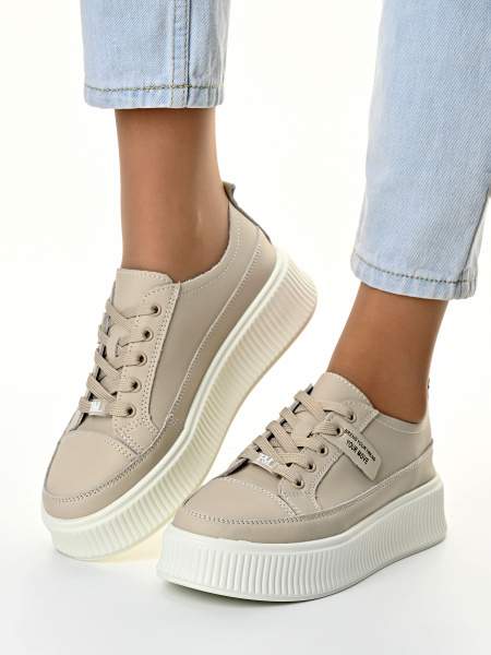 Кеды Женский Tervolina Натуральная кожа Спортивная ходьба, размер 42 F На любой сезон Шнурки ...