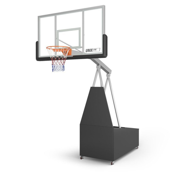 Баскетбольная стойка UNIX Line B-Stand-TG PRO 72"x42" R45 H120-305 см ...
