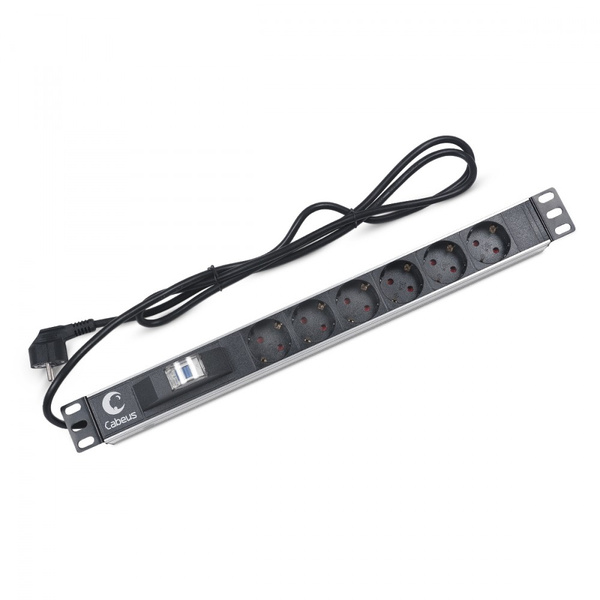 Cabeus PDU-6P-B-2EU Блок евророзеток для 19" купить на OZON по низкой ...