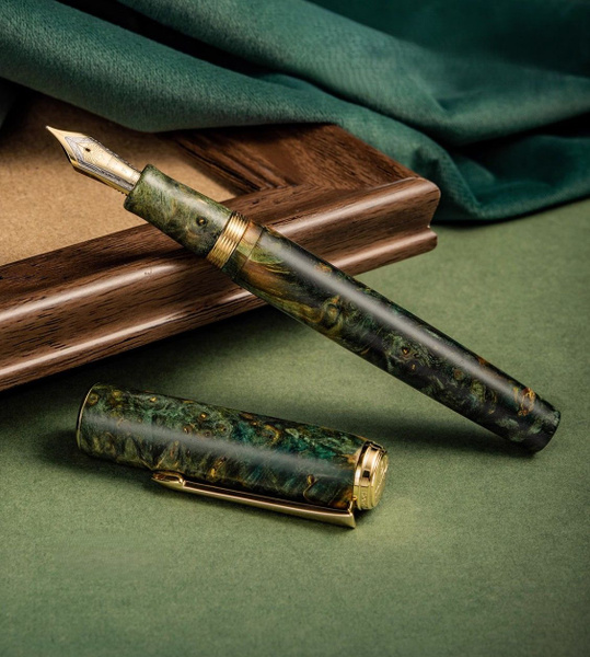 Подарочный набор: перьевая ручка Hongdian A7 (перо F) с чернилами 60мл ...