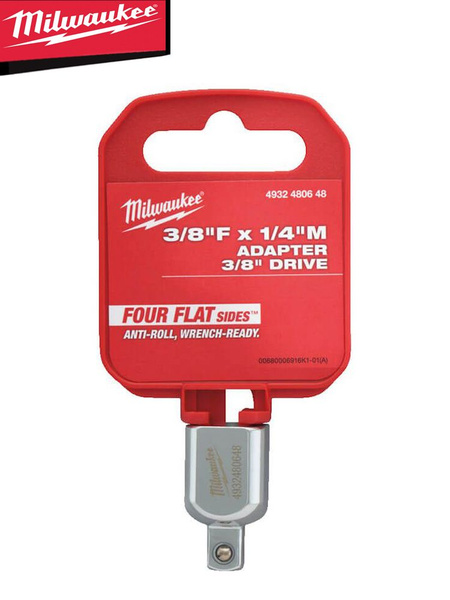 Milwaukee 4932480648 Адаптер с привода 3/8" на 1/4" Защита от ржавчины ...