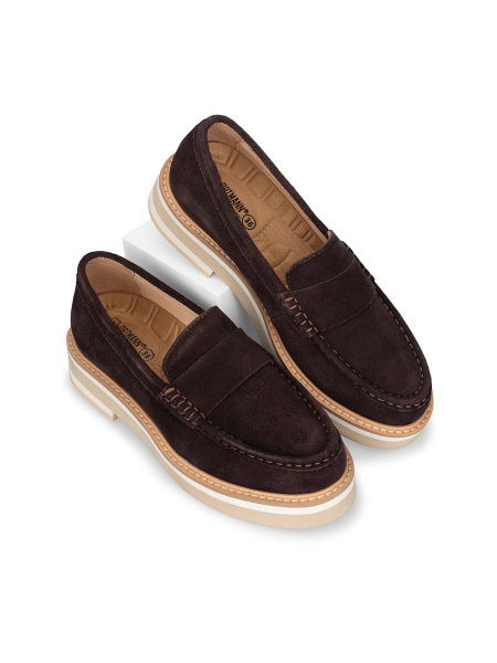 Лоферы Женский Ortmann коричневый, размер 38 Лето H Без застёжки Германия купить c доставкой на ...