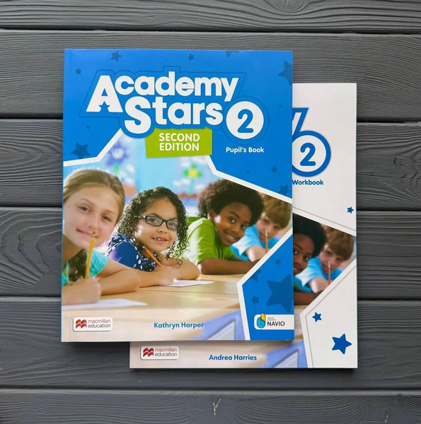 Academy Stars 2 SECOND Edition Students Book + Workbook + Онлайн Код купить на OZON по низкой ...