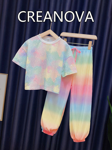 Костюм для малышей Девочки CREANOVA Лето Другое, размер 140 разноцветный Китай Фибра Домашний ...