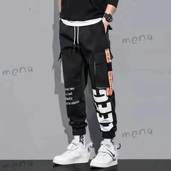 Брюки Мужской CHAOPAI черный Полиэфир Повседневный, размер 52 Другое На любой сезон Китай ...