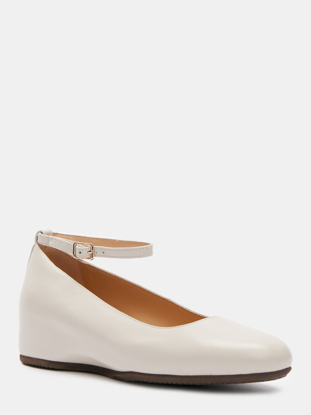 Туфли Женский Tendance Натуральная кожа размер 38 Танкетка R средняя Франция купить C