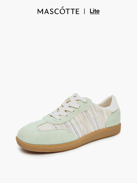 Кеды Женский Mascotte Велюр натуральный, Текстиль, размер 38 4 Лето Шнурки Россия купить c ...