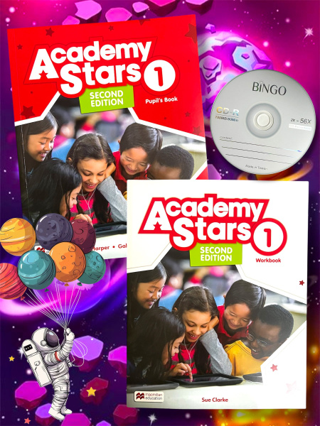 Academy Stars 1 second edition. Students Book, Workbook +диск купить на ...