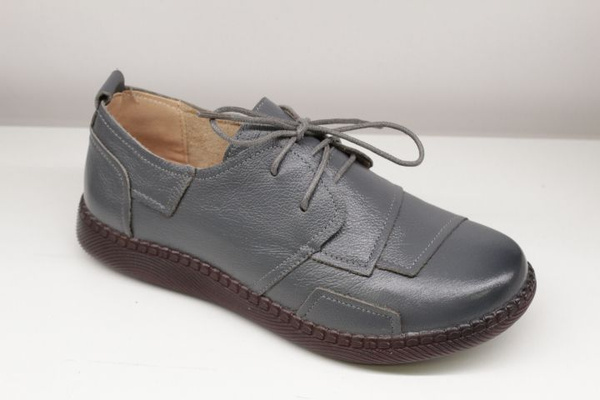 Туфли Женский Covani Натуральная кожа, размер 38 Без каблука 8 оксфорды Россия Шнурки ...