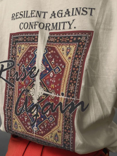 Футболка Женский Yozz молочный Три четверти, размер 42, 44 Хлопок, Эластан Однотонный оверсайз ...