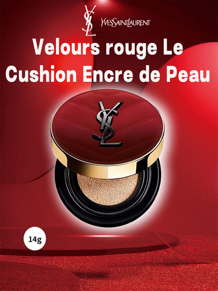 YSL Velours rouge Le Cushion Encre de Peau Слегка нанесите жидкую ...