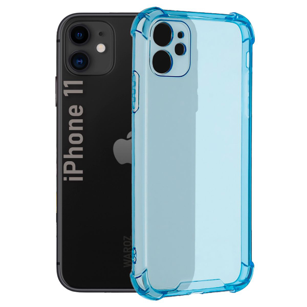 Чехол силиконовый на телефон Apple iPhone 11 прозрачный противоударный ...