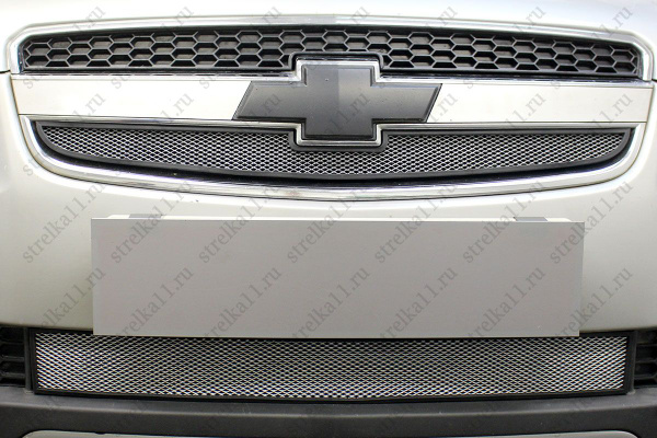 Защитная сетка радиатора низ хром Chevrolet Captiva (2006-2011 ...