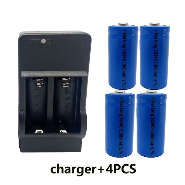 Аккумуляторная батарейка 16340 (Tenergy 30200, R123, CR123), 1300 мАч ...
