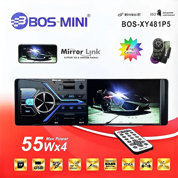 Магнитола 1DIN BOS-MINI BOS-XY481P51 DIN - купить в интернет-магазине OZON с доставкой по России ...