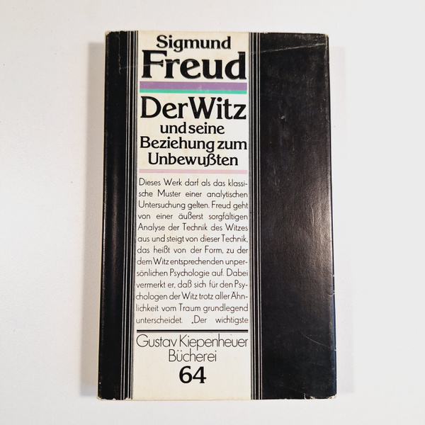 Sigmund Freud Der Witz und seine Beziehung zum Unbewuten / книга на ...