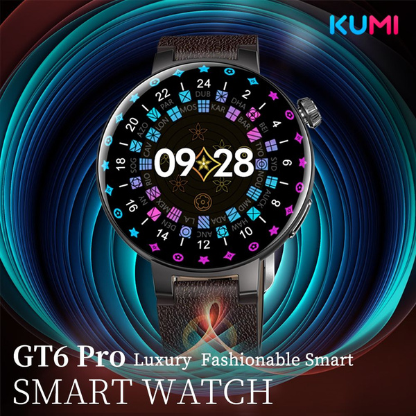 Купить смарт-часы KUMI GT6 Pro, экран 1.3" - купить по низким ценам в интернет-магазине OZON ...