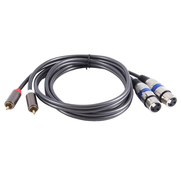 Hi-Fi аудио кабель 2 штекера на XLR 3-контактный гнездовой микшерный ...