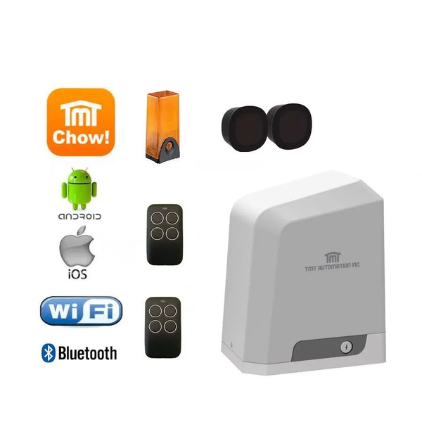 TMT Boxer 800 WiFi & Bluetooth Smart Kit комплект привода для откатных ворот со встроенным WiFi ...