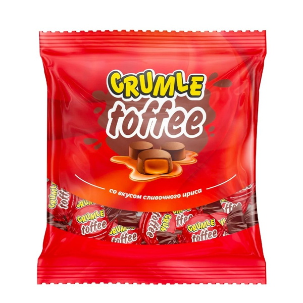 Конфеты Toffee, CRUMLE, со вкусом сливочного ириса, 300 г - купить с ...