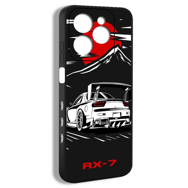 чехол для смартфона Подходит для Tecno Spark 20 Mazda Rx7 Fd3s Jdm Гонки Qtr16 купить с
