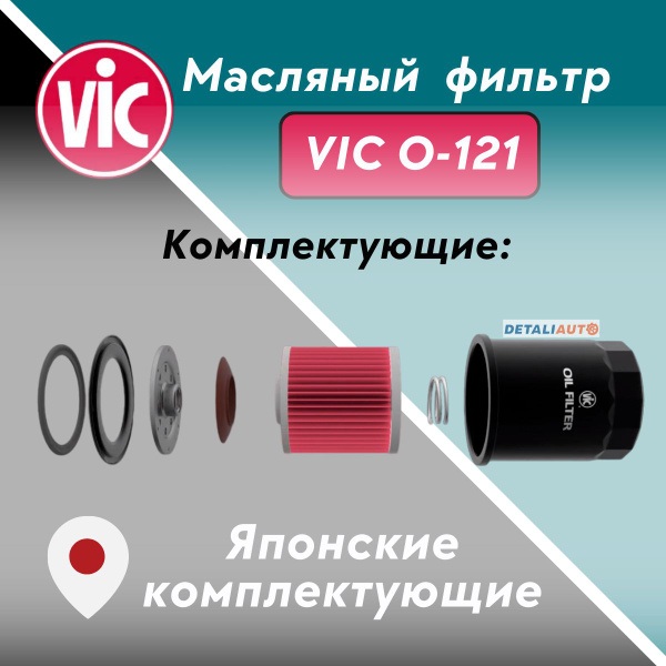 Фильтр масляный Vic 12550642 - купить по выгодным ценам в интернет-магазине OZON (1344849921)