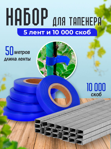 Лента для тапенера 5 бобин по 50 метров + скобы - купить по выгодной ...