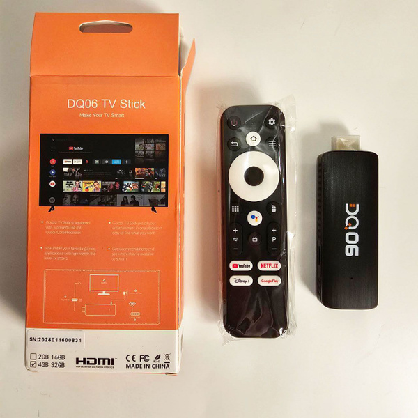 Медиаплеер Мини-ТВ-приставка DQ06 ATV Android Allwinner H618 Quad Core ...