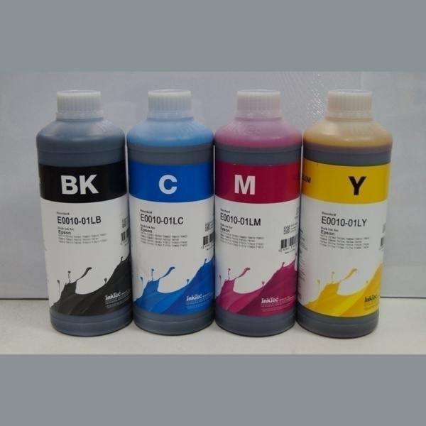 Расходник для печати InkTec Чернила Epson InkTec E0010 1000, Набор CMYK, для струйного принтера ...