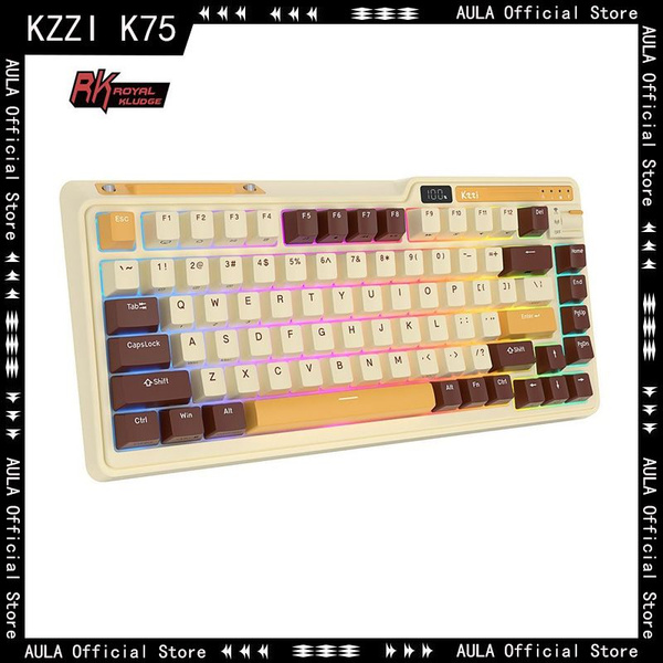 Характеристики Royal Kludge Игровая клавиатура беспроводная KZZI K75 ...