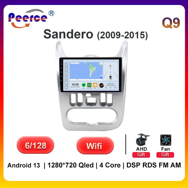 Штатная магнитола 2 дин 6+128Гб Андроид 13 Рено Логан/Renault Logan ...