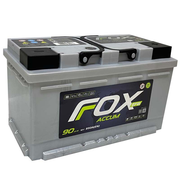Аккумулятор автомобильный FOXaccum foxefbasiaGR_Обратная (-/+) купить ...