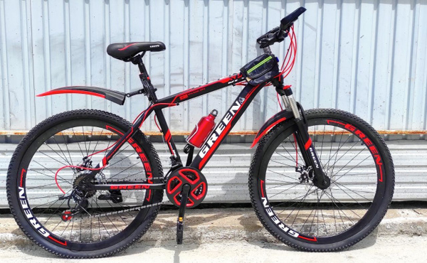 Велосипед Green Bike Green Bike GR660 спица 27.5 2022 красный 27.5 дюйм ...