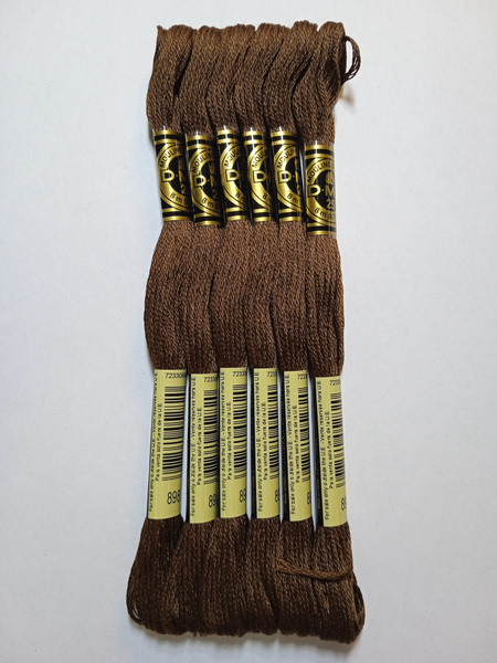 Мулине DMC (Франция) Набор ниток мулине, 8 м, 6 шт DMC-898_6 - купить с доставкой по выгодным ...