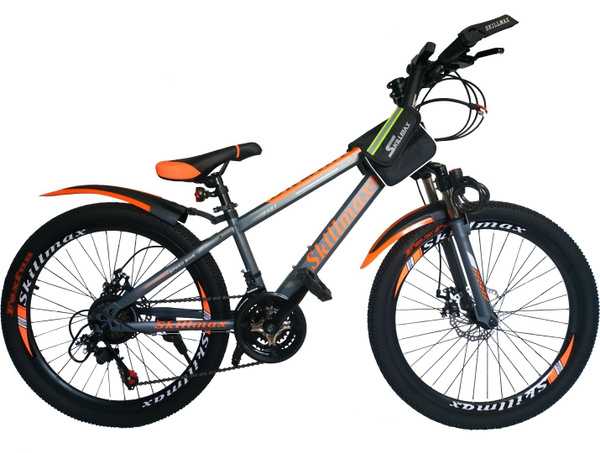 Велосипед Skillmax DR-Z 24 2021 17 серый-оранжевый - купить по выгодной ...
