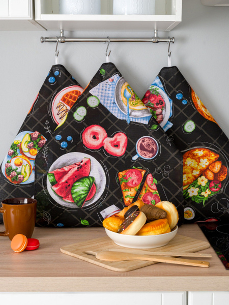 Полотенце кухонное MASO home 47x60, 3шт - купить по выгодной цене в ...