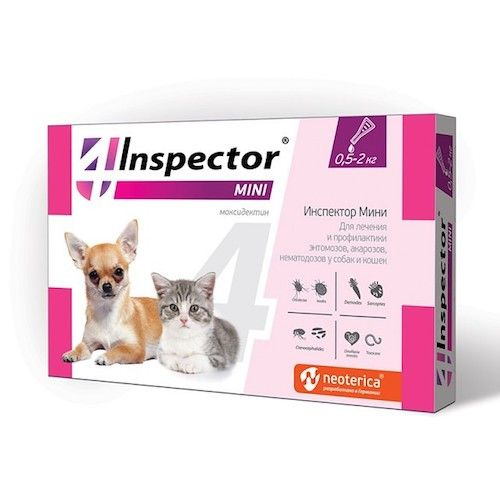 Inspector Мини / Капли Инспектор от Внешних и Внутренних паразитов для ...