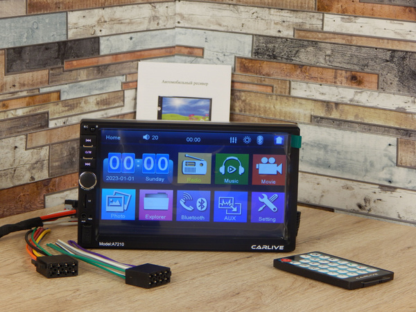 CARLIVE Автомагнитола, диагональ: 7", 2 DIN, 0ГБ/0ГБ - купить с доставкой по выгодным ценам в ...