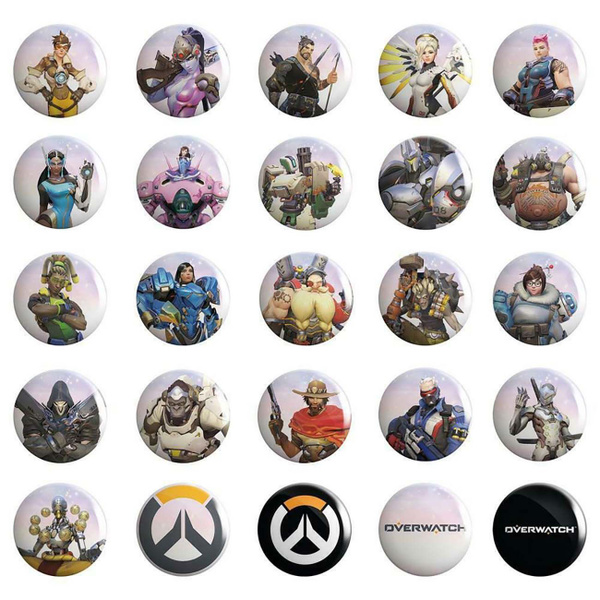 Набор значков Overwatch Buttons (50шт) - купить с доставкой по выгодным ...