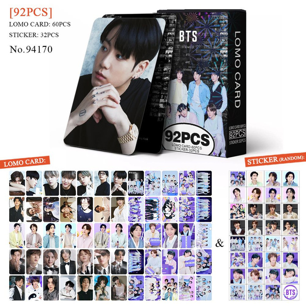 Карточки K-POP BTS pcs (60 карточек и 32 наклейки) - купить с доставкой ...