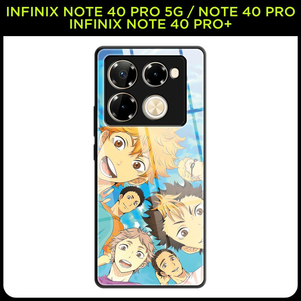 Стеклянный чехол на Infinix Note 40 Pro/Note 40 Pro 5G/Note 40 Pro Plus ...