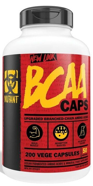BCAA Caps Mutant (200 кап) - купить с доставкой по выгодным ценам в ...
